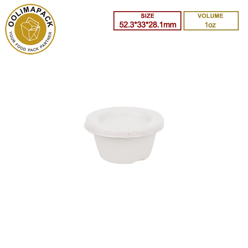 1oz Bagasse sauce cup