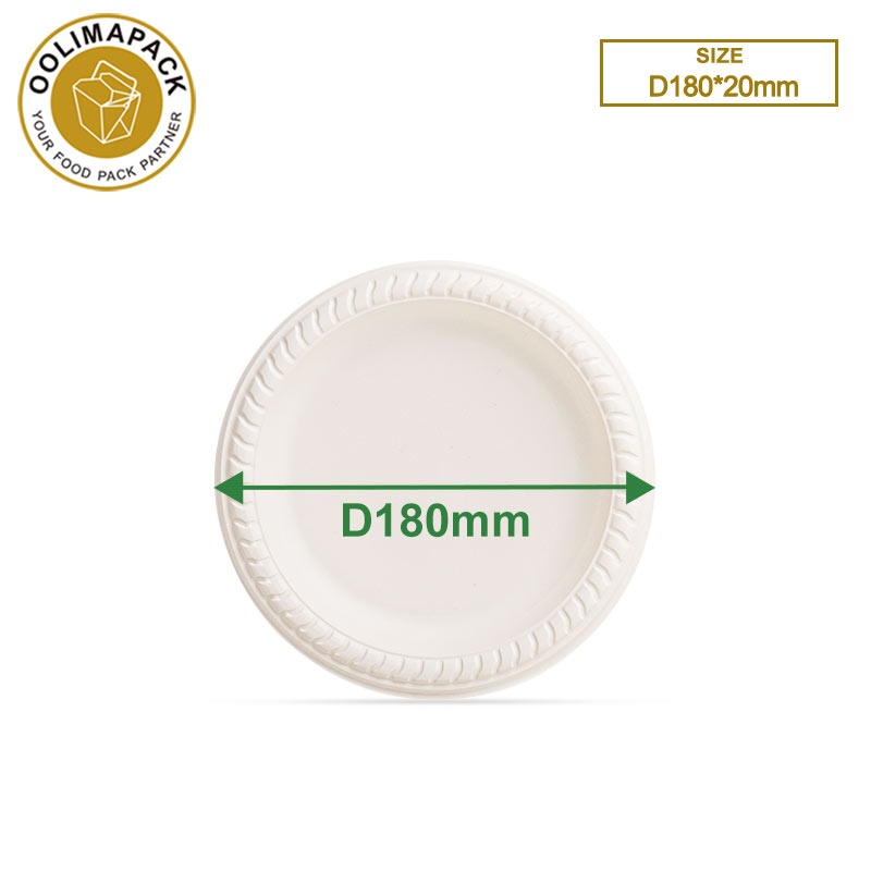 7” Cornstarch plate